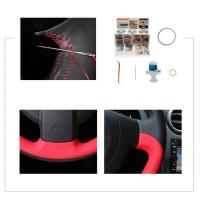 China Stitch On Car Steering Wheel Cover for Nissan Rogue 2008-2013 Red and Black Protection for sale