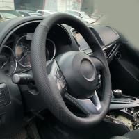 China Leather Steering Wheel Cover for Mazda 3 Axela 6 Atenza 2 CX-3 CX3 CX-5 CX5 2013-2017 for sale