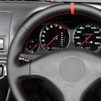 China Custom Steering Wheel Cover for HONDA Civic 6 EK CTR EK3 EK4 Type R Sir EK9 1996-2000 for sale