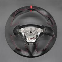China Hand Stitched Micro Fiber Carbon Suede Steering Wheel Cover for Mazda Protege5 2002-2003 for sale
