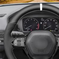 China Maroon Fan Club Design Style Custom Steering Wheel Cover for Honda Civic 11th gen 2022 for sale