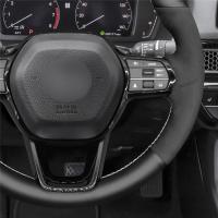 China Maroon Fan Club Design Style Custom Steering Wheel Cover for Honda Civic 11th gen 2022 for sale