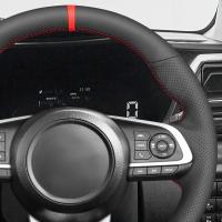 China 2020-2023 Toyota Raize Yaris Customized Genuine Leather Steering Wheel Cover 20*15*7cm for sale