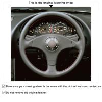 China Custom Fit Red Suede Steering Wheel Cover for Honda Integra Type R 1994-2001 Hand Sewing for sale