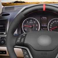 China Artificial Leather Orange Steering Wheel Cover for Honda CR-V CRV 2007 2008 2009 2010 2011 for sale