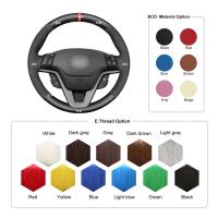 China Artificial Leather Orange Steering Wheel Cover for Honda CR-V CRV 2007 2008 2009 2010 2011 for sale