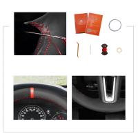 China Custom Hand Stitching Soft Suede Steering Wheel Cover for Mazda CX-30 CX30 Mazda 3 Axela 2019-2020 for sale