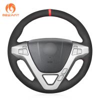 China Thimble Installation Tool Custom Blue Suede Steering Wheel Cover for Acura MDX 2007-2013 for sale