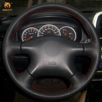 China Leather Hand Sewing Steering Wheel Cover for Nissan Almera N16 Pathfinder 2003-2004 Primera Paladin 2004-2013 X-Trail 2001-2006 for sale