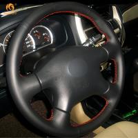 China Leather Hand Sewing Steering Wheel Cover for Nissan Almera N16 Pathfinder 2003-2004 Primera Paladin 2004-2013 X-Trail 2001-2006 for sale