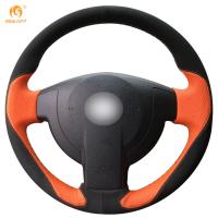 China Dark Blue Hand Sew Steering Wheel Cover for Nissan Qashqai 2007-2013 Rogue 2008-2013 X-Trail 2008-2013 NV200 2010-2016 Sentra 2007-2012 for sale