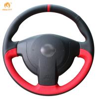 China Dark Blue Hand Sew Steering Wheel Cover for Nissan Qashqai 2007-2013 Rogue 2008-2013 X-Trail 2008-2013 NV200 2010-2016 Sentra 2007-2012 for sale