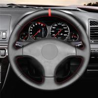 China Hand Sewing Steering Wheel Cover for Honda Civic 6 EK CTR EK3 EK4 Type R Sir EK9 1996-2000 for sale