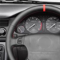 China Custom Leather Steering Wheel Cover for Honda Accord Odyssey PRELUDE 1994 1995 1996 1997 for sale
