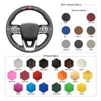 China Hand Sewing Black Leather Steering Wheel Cover for Lexus RX350 NX350 2016-2021 Year for sale