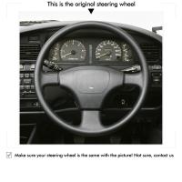 China 1990-1997 Toyota Land Cruiser 80 Series Handmade Genuine Leather Steering Wheel Cover for sale