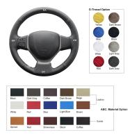 China Suzuki CELERIO S-CROSS SX4 2013 2014 3-Spoke Wheel Black Leather Steering Wheel Cover for sale