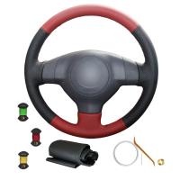 China Leather Steering Wheel Cover for Suzuki SX4 Alto and Swift 3-Spoke Custom Design for sale