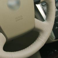 China Customize Your Own Light Blue Leather Steering Wheel Cover for 2008-2013 Nissan Teana for sale