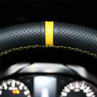 China Custom Red Thread Suede Steering Wheel Cover for Nissan X-Trail 2017-2019 Qashqai 2018 for sale