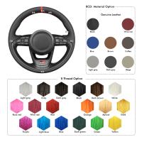 China Car Accessories Hand Stitching Genuine Leather Steering Wheel Cover for Toyota Yaris Cross GR 2023 2024 for sale