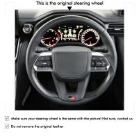 China Enhance Your Drive with Customizable and Durable PU Leather Steering Wheel Cover for Toyota Land Cruiser 300 GR Sport 2021-2024 for sale