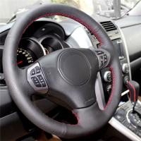 China Hand Sewing Artificial Leather Steering Wheel Cover for Suzuki Grand Vitara 2007 2008 2009 2010 2011 2012 2013 for sale
