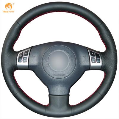 China Black Leather Steering Wheel Cover for Suzuki Swift SX4 Alto for sale