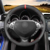 China Hand Stitching Suede PU Leather Steering Wheel Cover for Honda Acura TL 2007-2008 for sale
