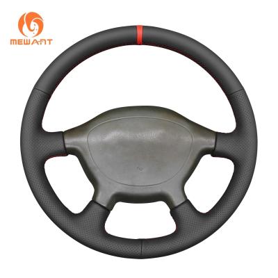China Mewant brand vegan leather steering wheel cover for Mitsubishi L200 Triton 1995-2005 popular car interior accessories for sale