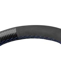 China Customized Durable Car Accessories Auto Suede Carbon Fiber Car Steering Wheel Cover for Subaru Forester 2005-2008 Impreza WRX for sale