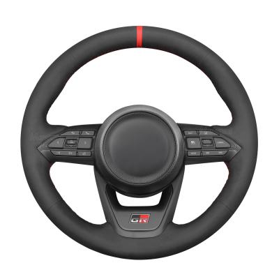 China 3 Color Options Faux Suede Car Steering Wheel Cover for Toyota Yaris Cross GR 2023 2024 for sale