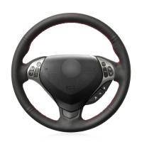China Custom New Genuine Leather Hand Stitched  DIY Car Protector Steering Wheel Cover for Acura TL 2007 TL Type-S 2007 for sale