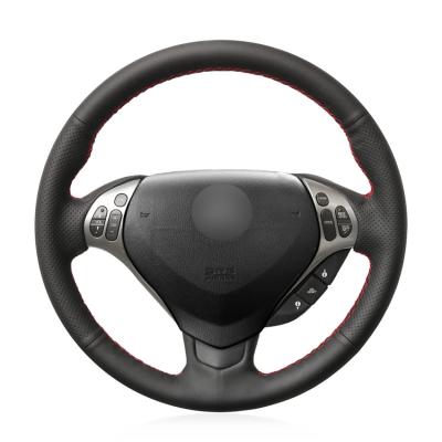 China Custom New Genuine Leather Hand Stitched  DIY Car Protector Steering Wheel Cover for Acura TL 2007 TL Type-S 2007 for sale