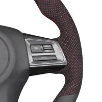 China DIY Customized Durable Accessories For Girls Car Starlight Athsuede Leather Car Steering Wheel Cover for Subaru WRX 2015-2020 US for sale