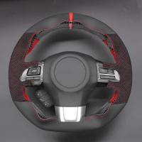 China DIY Customized Durable Accessories For Girls Car Starlight Athsuede Leather Car Steering Wheel Cover for Subaru WRX 2015-2020 US for sale