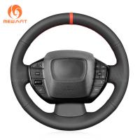 China Hand Stitching Artificial Leather Custom Steering Wheel Cover for Toyota Prius 2023-2024 for sale
