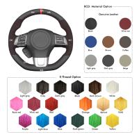 China DIY Customized Durable Accessories For Girls Car Starlight Athsuede Leather Car Steering Wheel Cover for Subaru WRX 2015-2020 US for sale