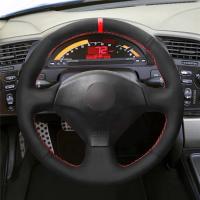 China Hand Sewing Soft Suede Steering Wheel Cover for Honda S2000 Civic Si Acura RSX 2000 2001 2002 2003 2004 2005 2006 for sale