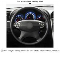 China Custom Hand Stitching Artificial Leather Steering Wheel Cover for Acura TL 2004 2005 2006 for sale