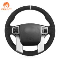 China Custom Hand Stitching Embossed Athsuede Steering Wheel Cover for Toyota 4Runner Land Cruiser Prado Tacoma Sequoia 2010-2017 for sale