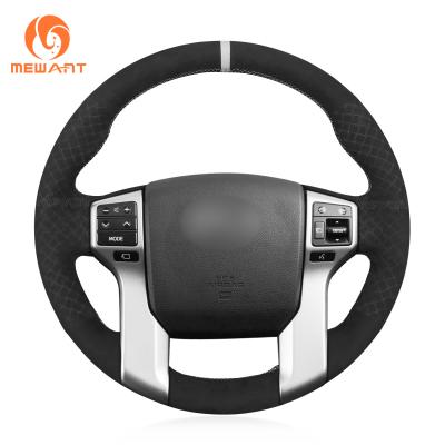 China Custom Hand Stitching Embossed Athsuede Steering Wheel Cover for Toyota 4Runner Land Cruiser Prado Tacoma Sequoia 2010-2017 for sale