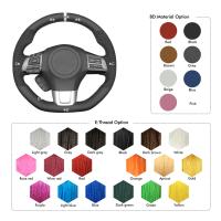 China Best Selling Car Accessories Starlight Athsuede Leather Car Steering Wheel Cover for Subaru WRX Impreza Outback bmw porsche for sale