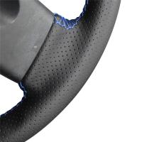 China Custom Black Suede Leather Steering Wheel Cover Thread Markers for Mazda MX-5 RX-8 CX-7 CX7 2007 2008 2009 2010 2011 2012 2013 for sale