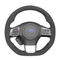 China Best Selling Car Accessories Athsuede Leather Car Steering Wheel Cover for subaru WRX 2015-2021 Impreza Outback bmw porsche for sale