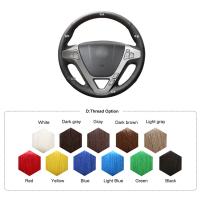 China Custom Hand Stitching Artificial Leather Steering Wheel Cover for Acura MDX 2009 2010 2011 2012 for sale