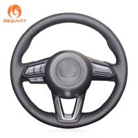 China Custom Leather DIY High Quality Steering Wheel Cover for Mazda CX-5 CX5 2017-2019 for Mazda CX-9 2016-2019 for sale