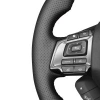China Best Selling Car Accessories Carbon Fiber Leather Car Steering Wheel Cover for Subaru WRX 2015-2021 Impreza Outback BMW Porsche for sale