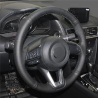 China Custom Leather DIY High Quality Steering Wheel Cover for Mazda CX-5 CX5 2017-2019 for Mazda CX-9 2016-2019 for sale