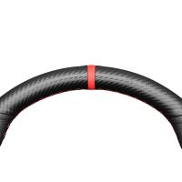 China Best Selling Car Accessories Carbon Fiber Leather Car Steering Wheel Cover for Subaru WRX 2015-2021 Impreza Outback BMW Porsche for sale